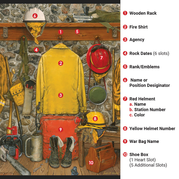 "Ready to Fight" Personalized Firefighter Art - Mills Custom Art